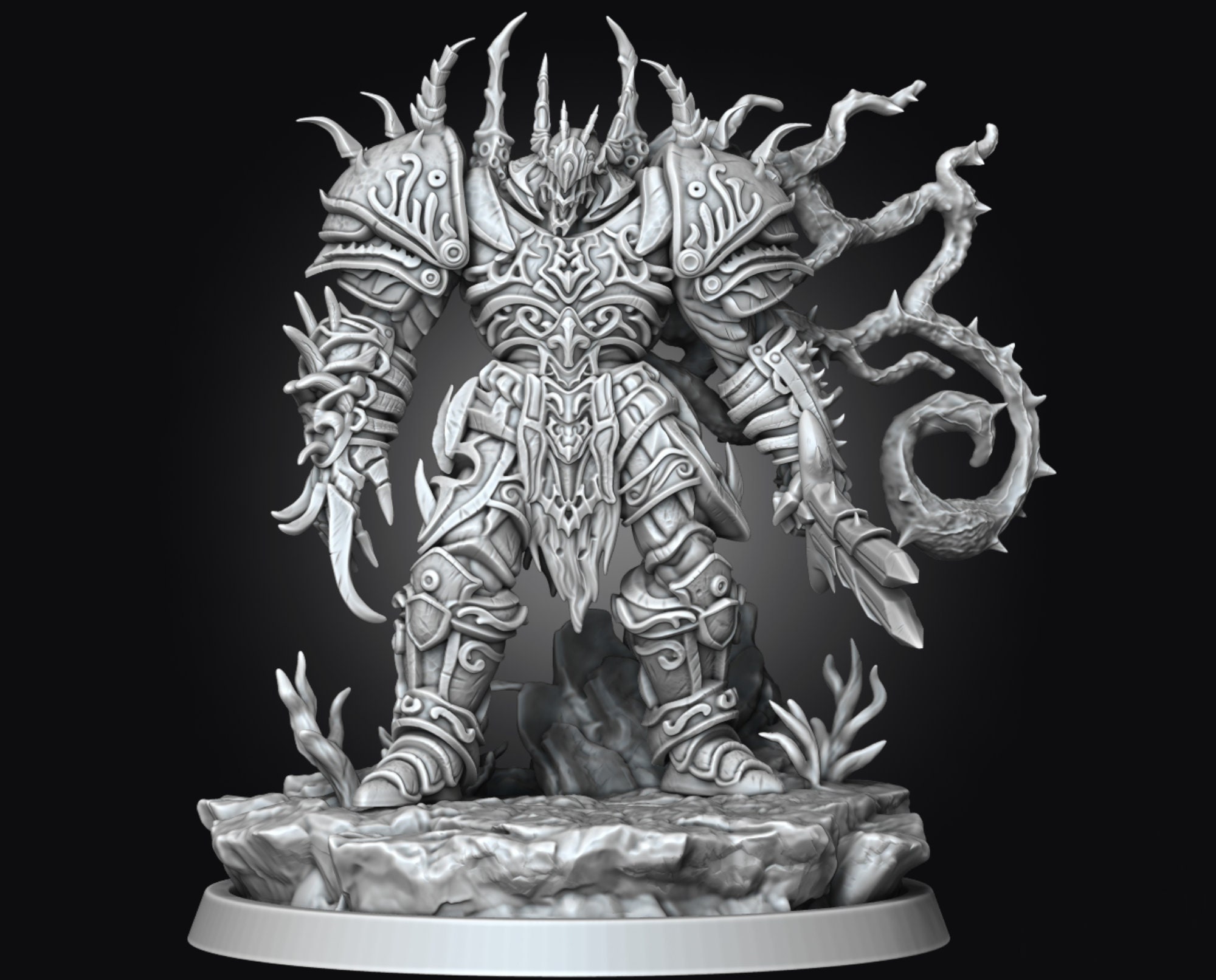 Stygion Juggernaut Dungeons and Dragons Miniature Dark Knight Corrupted ...