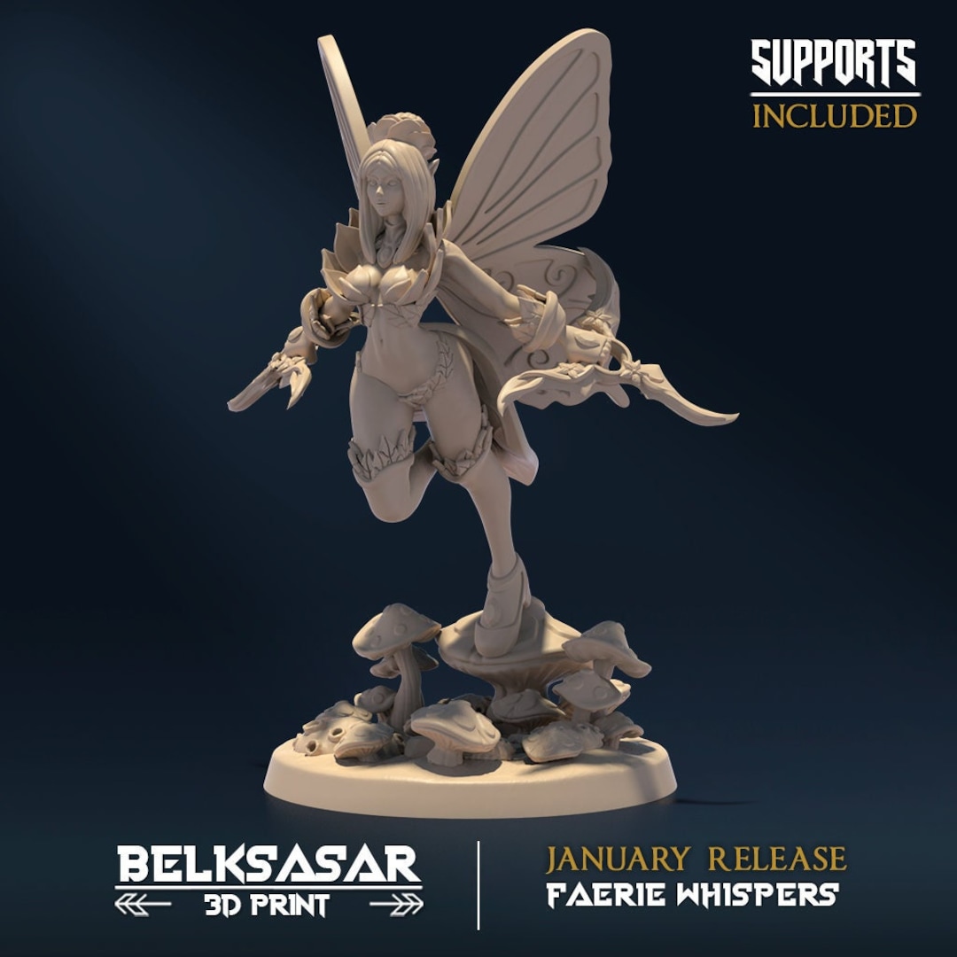 Female Fairy Rogue Dnd Minaiture Dungeons and Dragons Assassin Fighter Feywild - Etsy