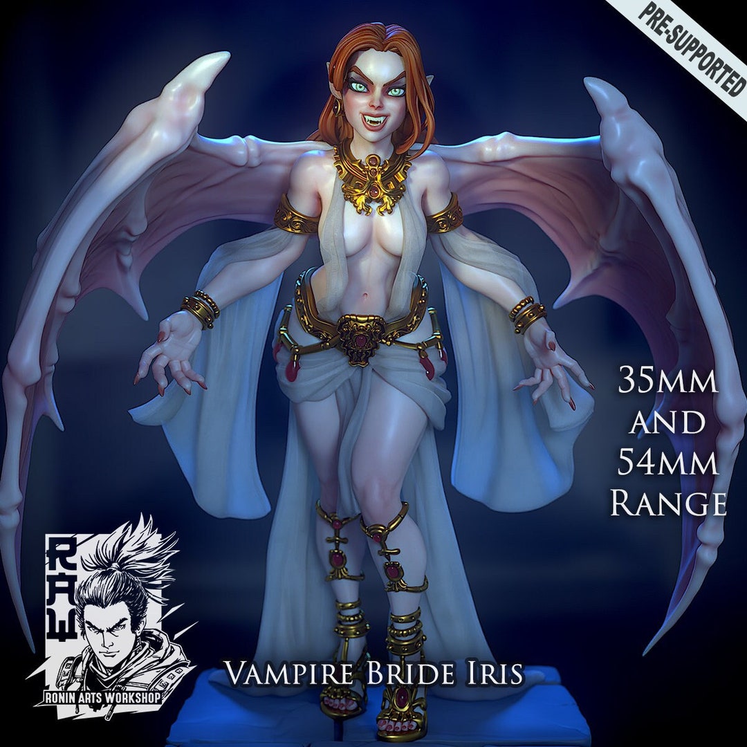 Succubus Miniature Female Vampire Bride Mistress Dungeons and Dragons Miniature | Iris | Dnd ...
