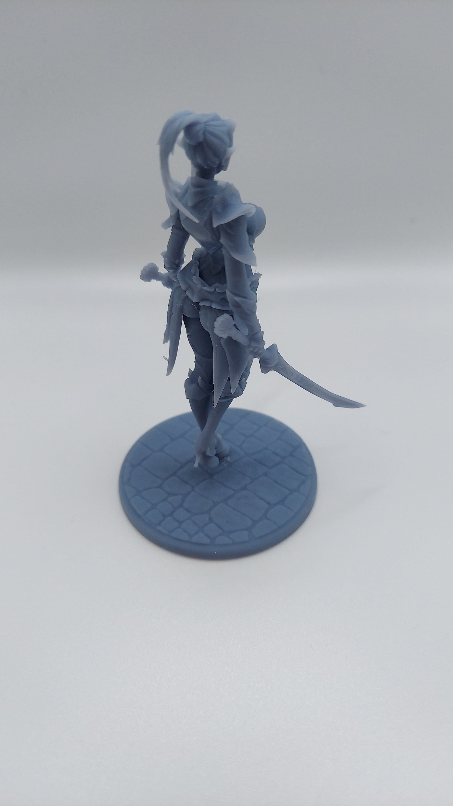Female Dark Elf Fighter Assassin Miniature for Dungeons and - Etsy