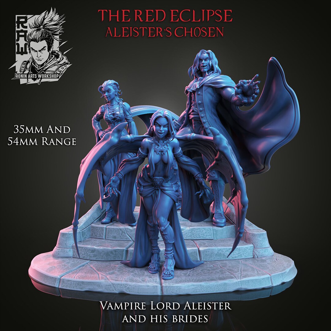 Vampire Harem Dungeons and Dragons Diorama | Lord Aleister, Iris, and ...
