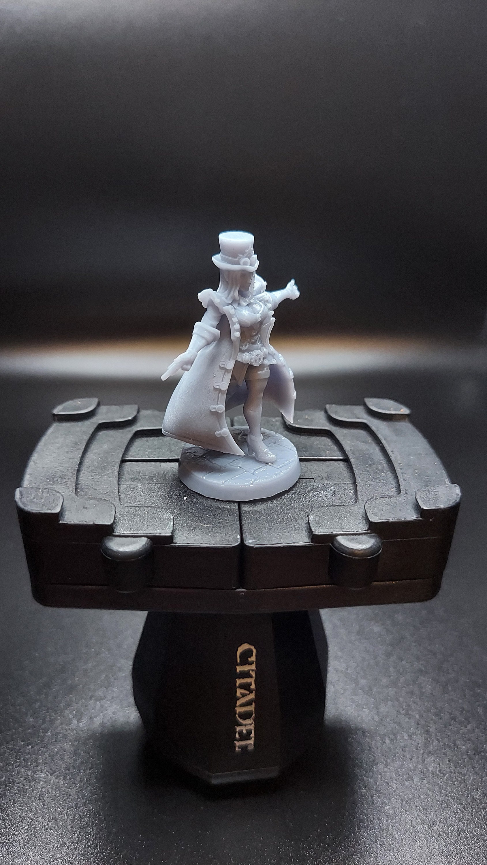 Steampunk Female Magician Dnd 25mm Base - Etsy