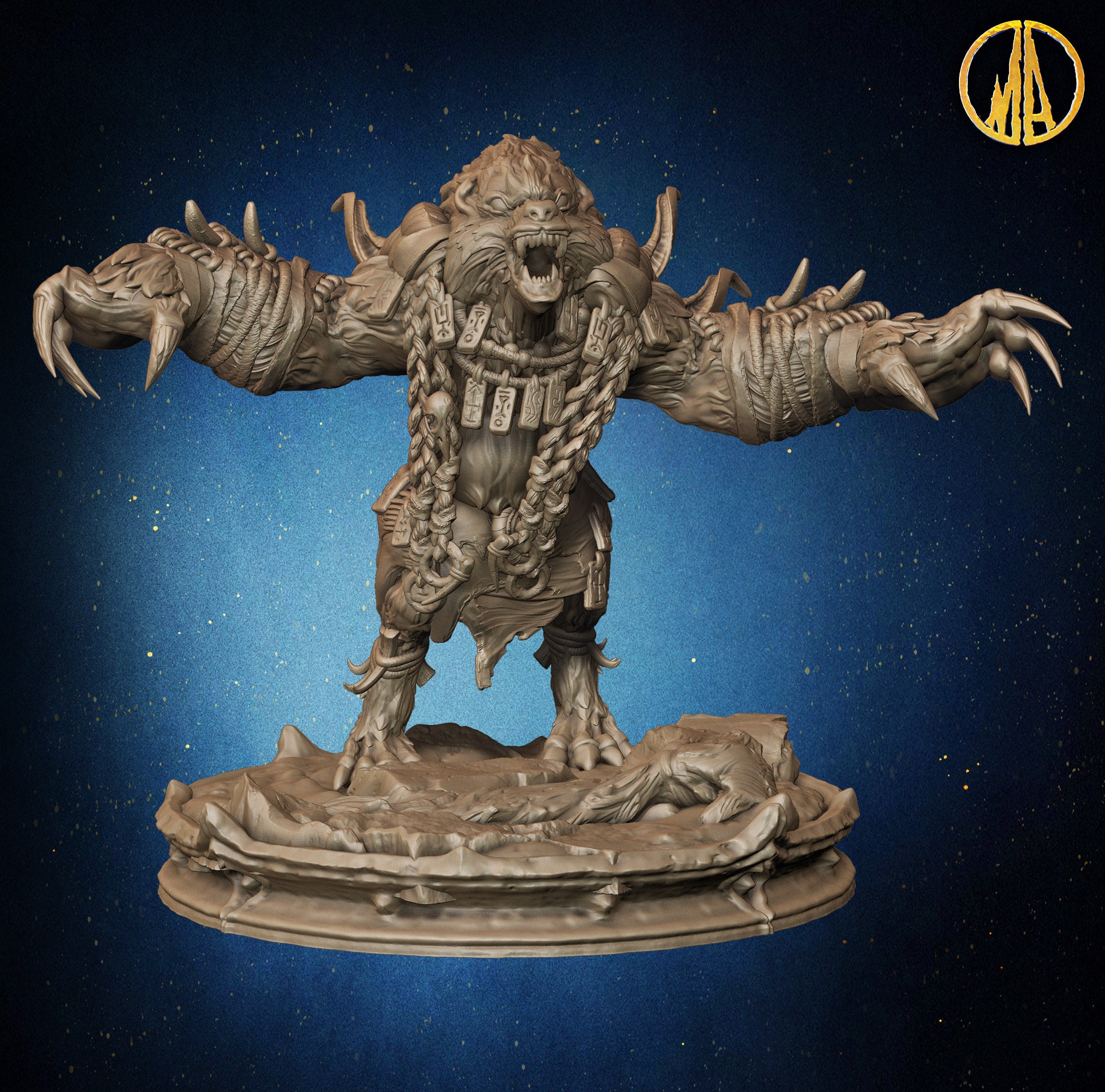 Werebear Dungeons and Dragons Miniature - Etsy