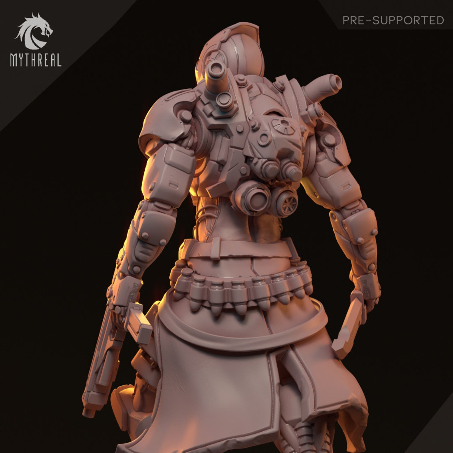 Cyberpunk Cyber Assassin Miniature Cyber Soldier Tabletop Miniature ...