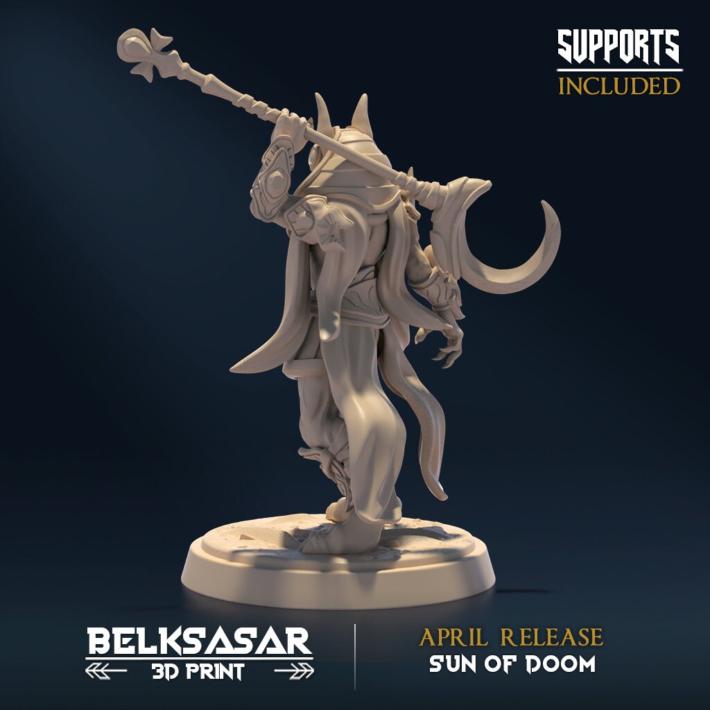 Anubis Miniature for Dungeons and Dragons Egyptian Guardian Miniature ...