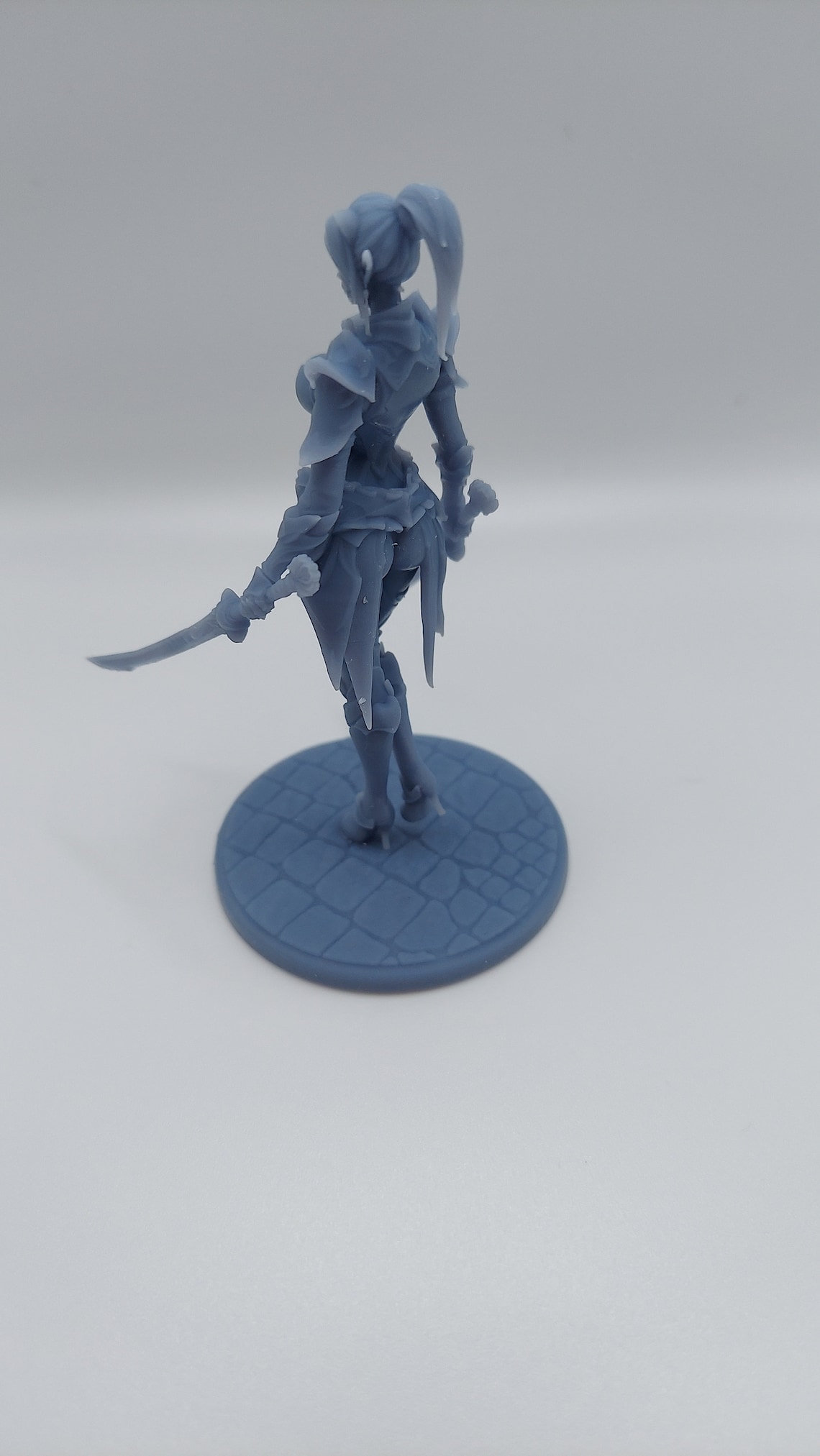 Female Dark Elf Fighter Assassin Miniature for Dungeons and - Etsy