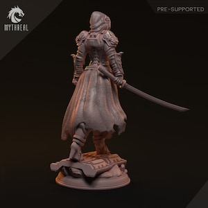 Female Cyberpunk Assassin Miniature Cyber Soldier Tabletop Miniature ...