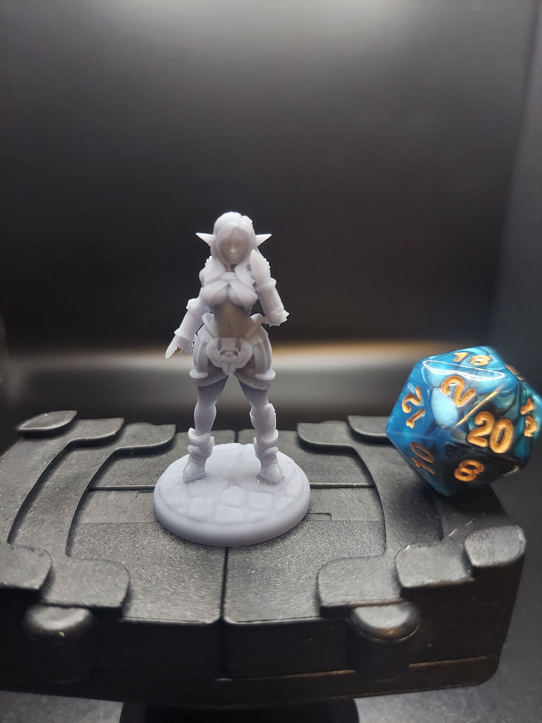 Female Elf Rogue Assassin Miniature for Dungeons and Dragons Dnd ...
