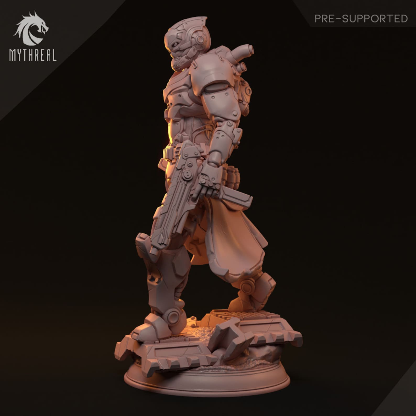 Cyberpunk Cyber Assassin Miniature Cyber Soldier Tabletop Miniature ...