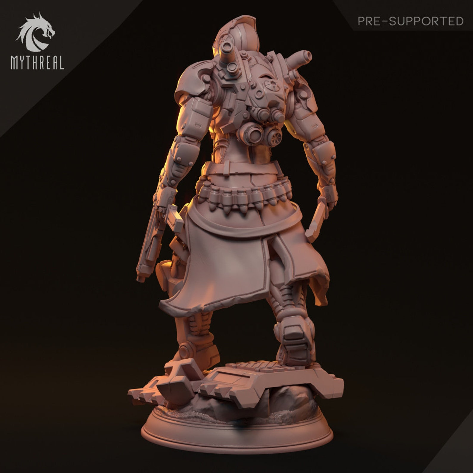 Cyberpunk Cyber Assassin Miniature Cyber Soldier Tabletop Miniature ...