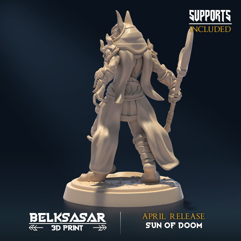 Anubis Miniature for Dungeons and Dragons Egyptian Guardian - Etsy