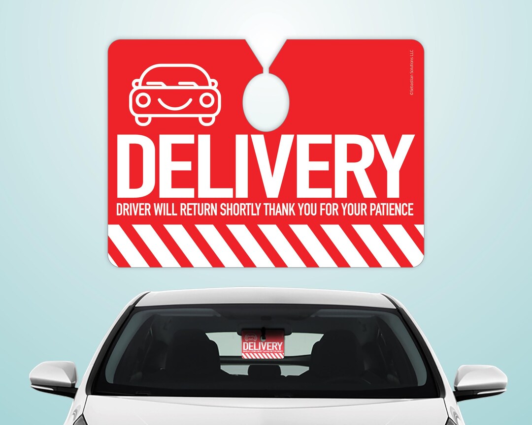 USPS Rural Carrier Delivery Car Sign - Mirror Hanger - Easy On, Easy ...