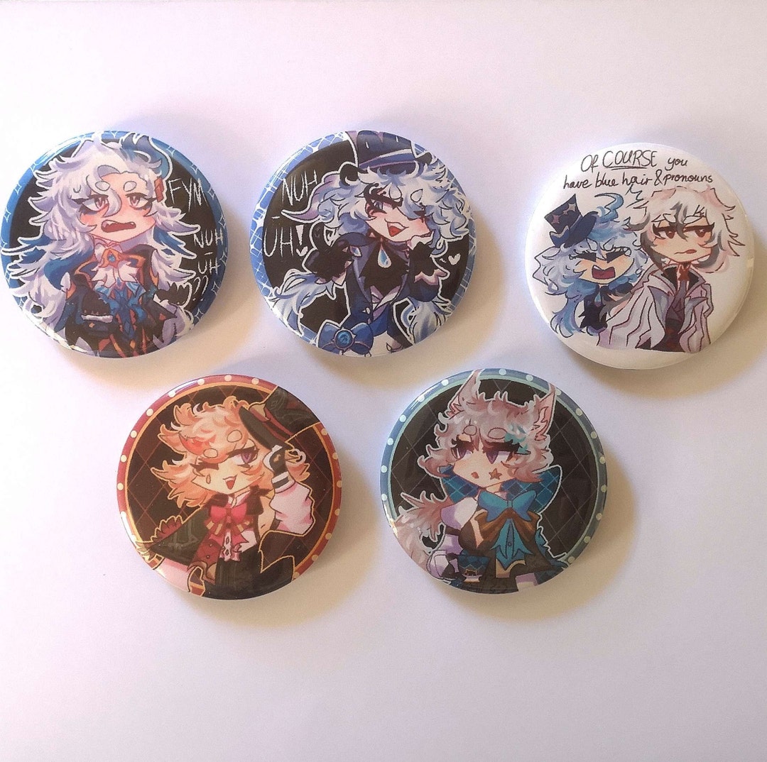 Genshin Impact Fontaine Pins - Neuvillette, Furina [focalors], Lyney ...