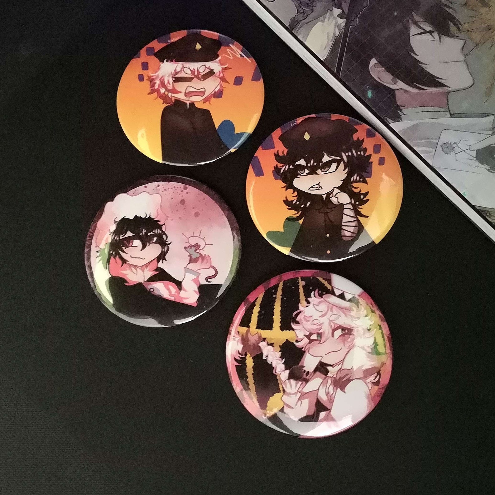 BSD Bungou Stray Dogs Pins Fyodor Dostoevsky Nikolai Gogol - Etsy