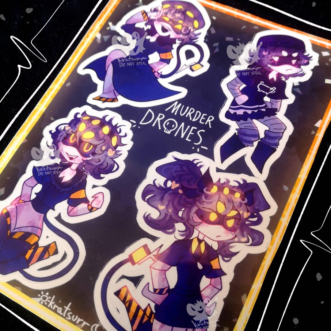 Murder Drones Sticker Sheet - Etsy