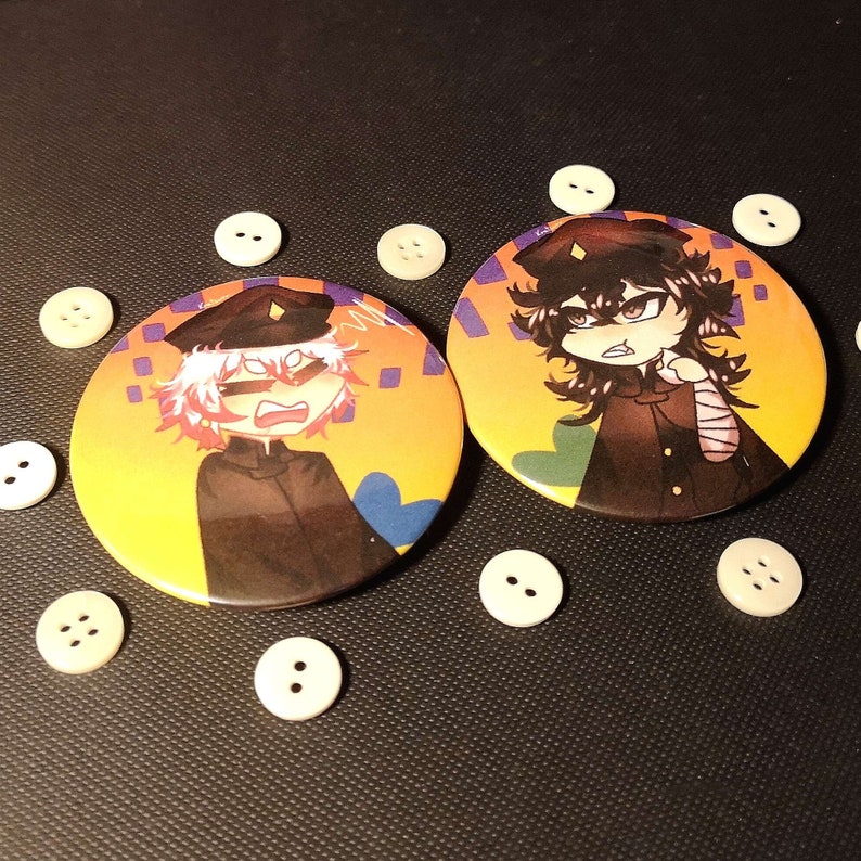 BSD Bungou Stray Dogs Pins Fyodor Dostoevsky Nikolai Gogol - Etsy