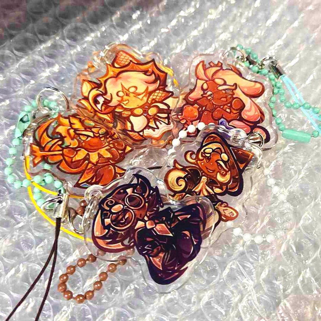 CLEARANCE Cookie Run Phone Charms 1.5 Inch Vol. 2 - Pure Vanilla, Latte ...