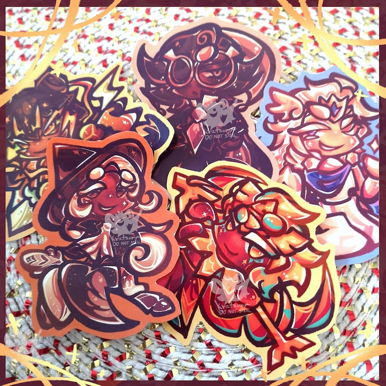 Cookie Run Stickers | Shadow Milk, Pure Vanilla, Mystic Flour, Eternal ...