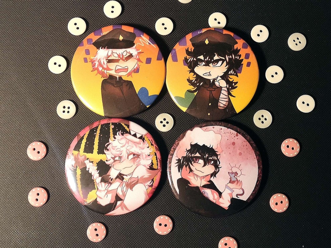 BSD Bungou Stray Dogs Pins - Fyodor Dostoevsky, Nikolai Gogol, Suehiro ...