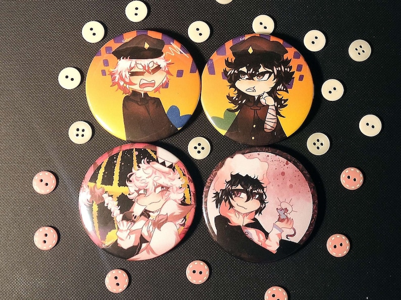 BSD Bungou Stray Dogs Pins Fyodor Dostoevsky Nikolai Gogol - Etsy