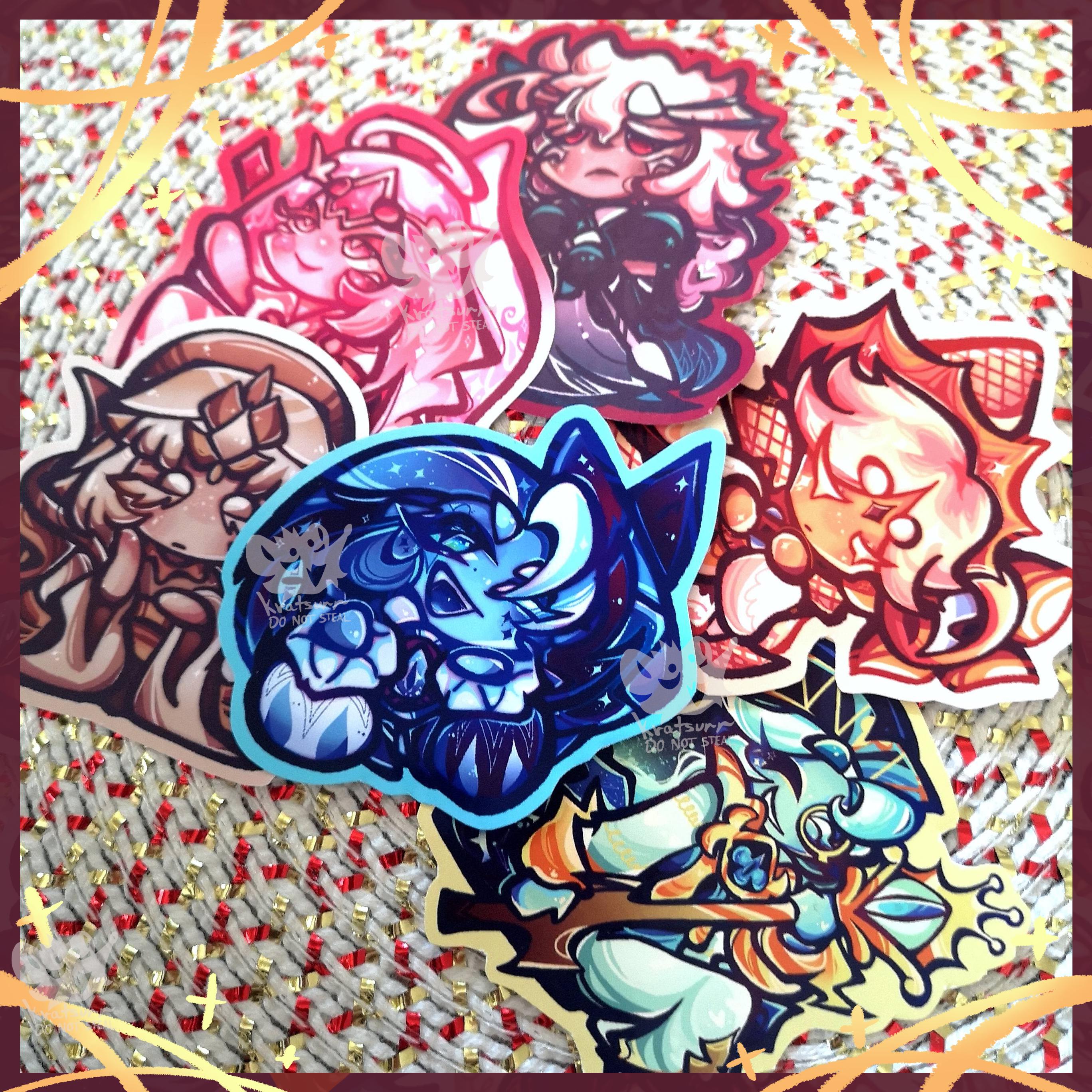 Cookie Run Stickers | Shadow Milk, Pure Vanilla, Mystic Flour, Eternal ...