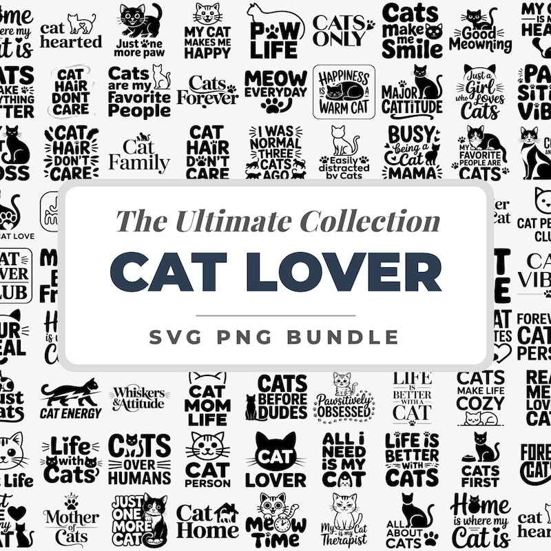 Funny Cats Sayings Png - Etsy