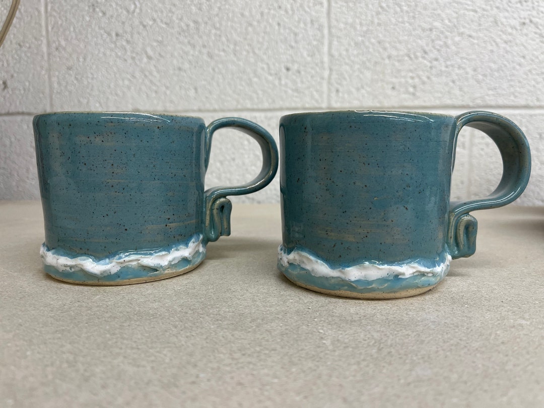 Ocean Waves Coffee/tea Mugs set of 2 - Etsy
