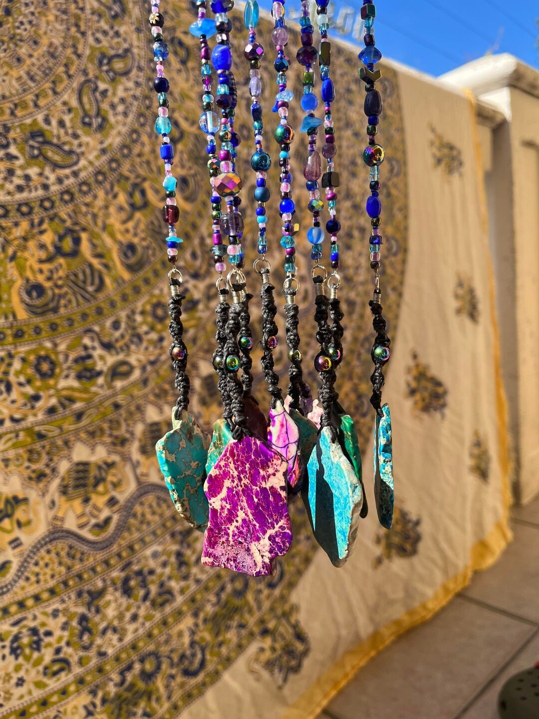 Midnight Jasper Bohemian Suncatcher - Etsy