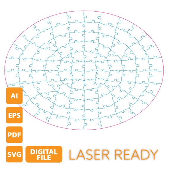 DIGITAL FILE 100 Piece Oval Puzzle. - Etsy