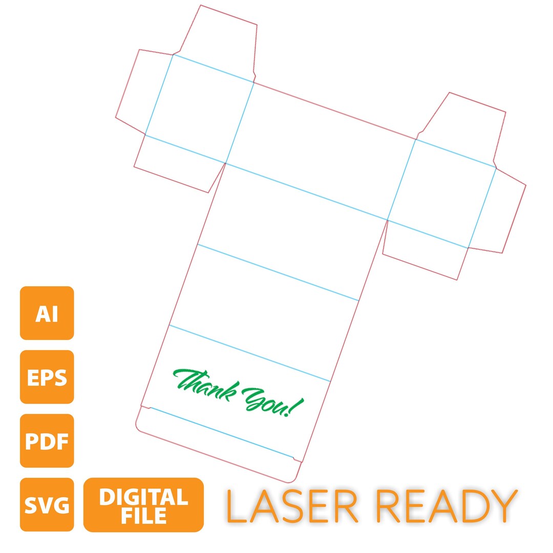 DIGITAL FILE - 4x2 Inch Gift Box - Etsy