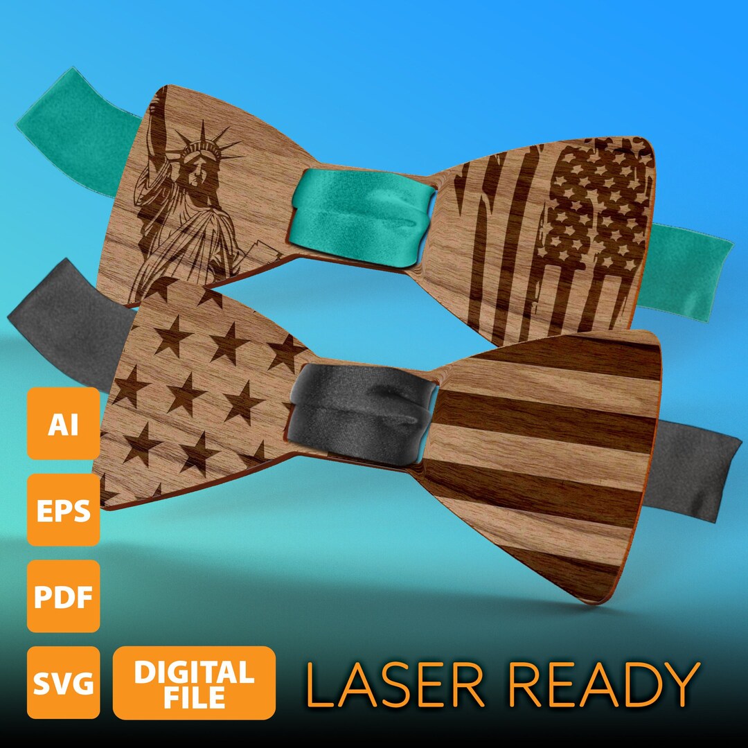 DIGITAL FILE - 2 Pack Patriotic Bowties Vol 4 - Etsy