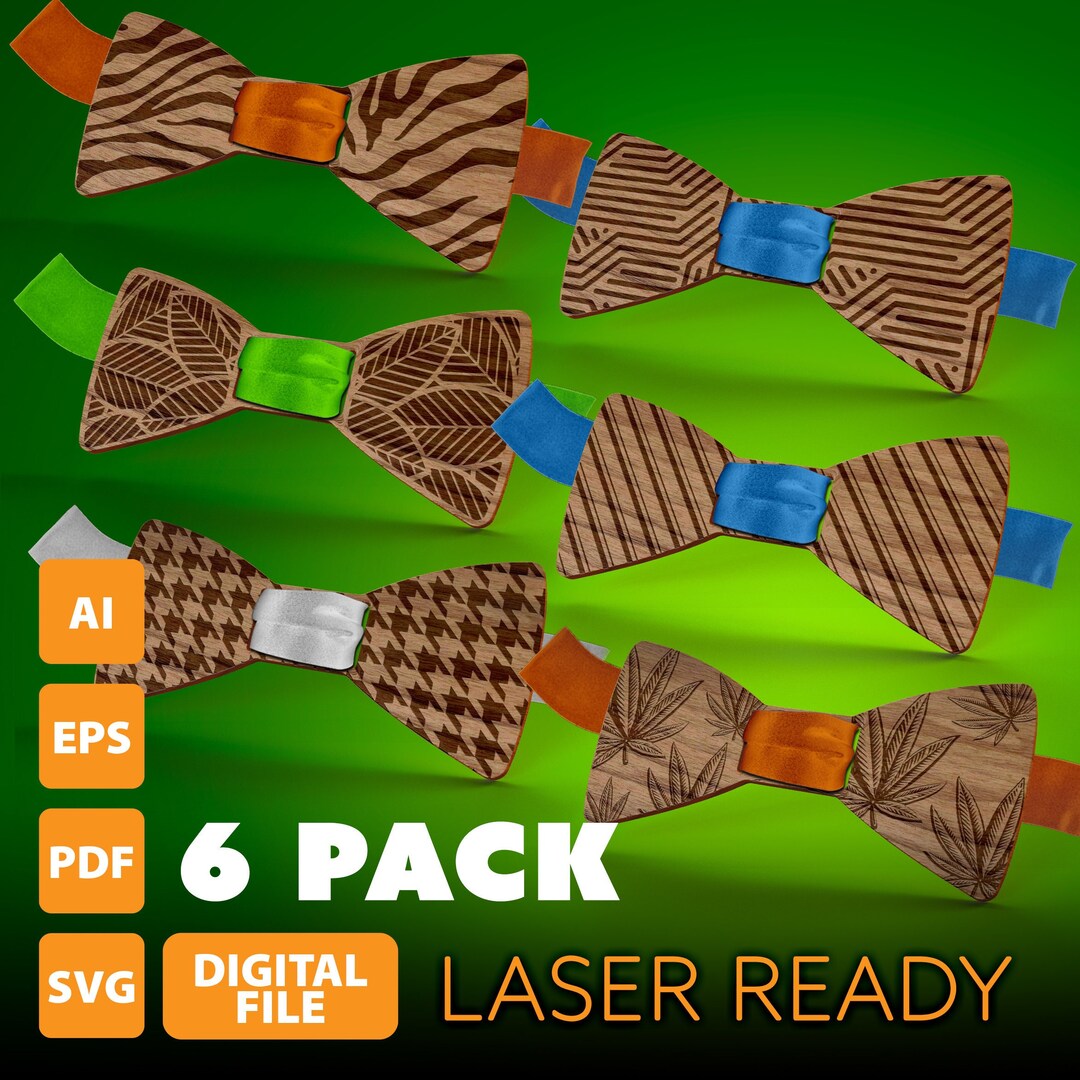 DIGITAL FILE - 6 Pack Bowties Vol 2 - Etsy