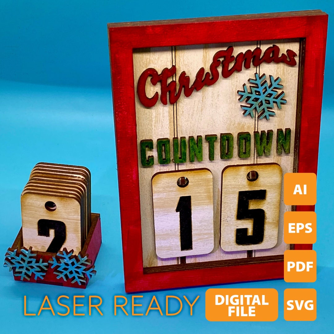 DIGITAL FILE - Christmas Countdown - Etsy