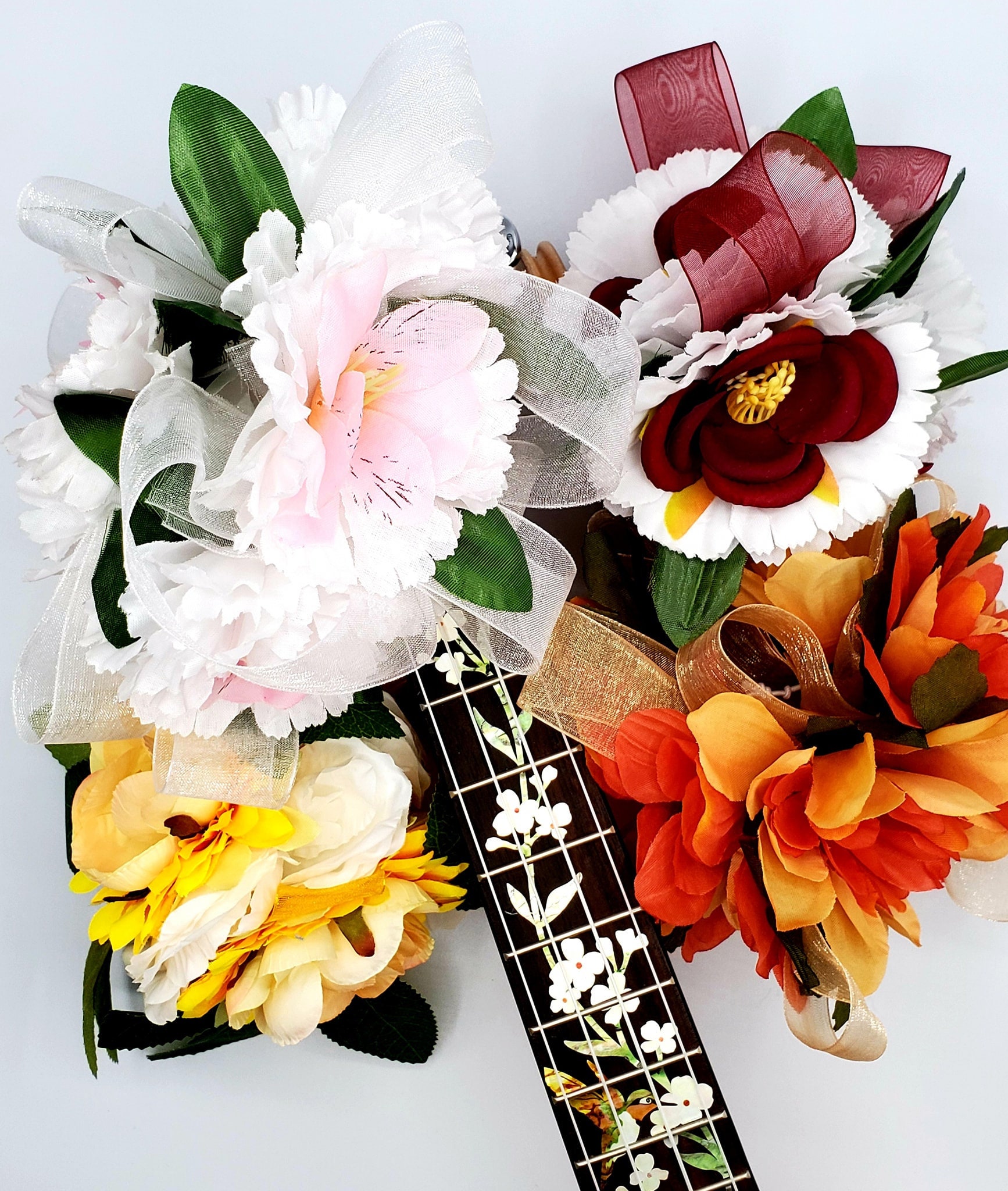 Ukulele Lei, Unique Floral Accessories for Ukulele, Mandolin, Guitar ...