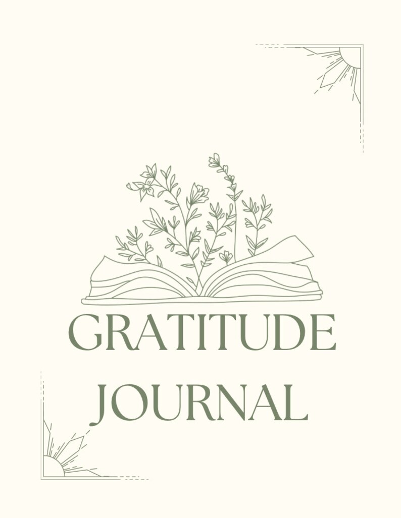 DAILY GRATITUDE JOURNAL | E-book, Printable, Digital Planner - Etsy