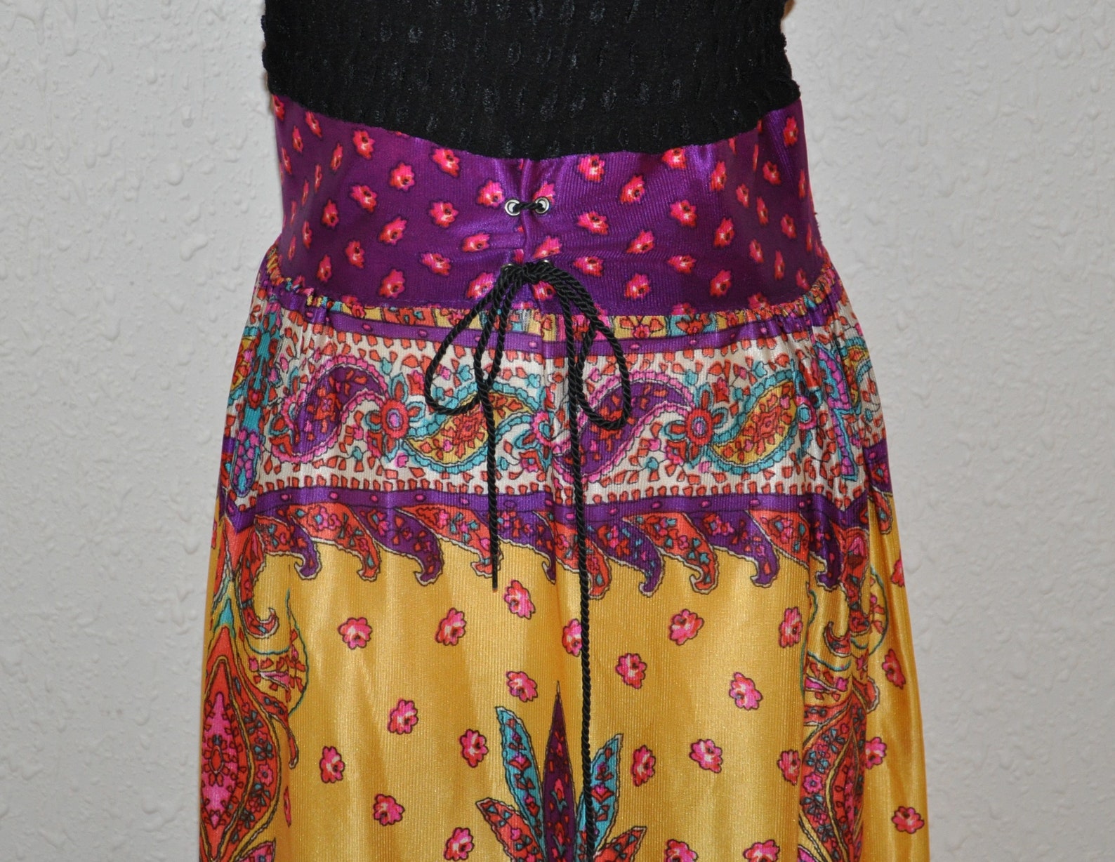 Colourful 1970's Harold Williams Maxi Dress. - Etsy