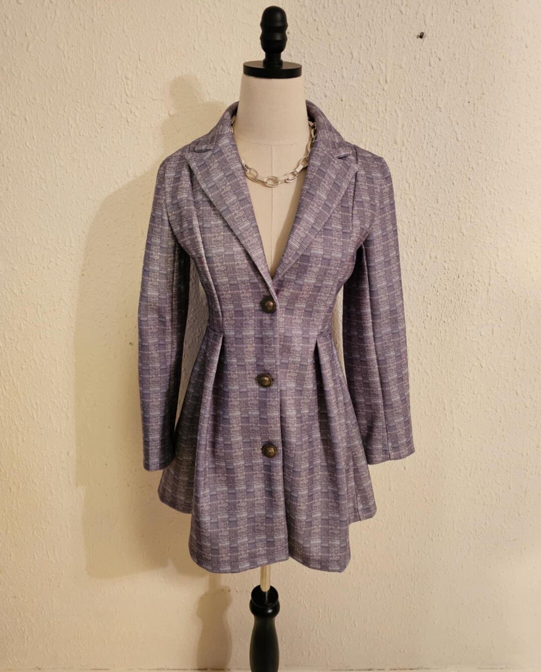 Dove Grey Frock Style Coat - Etsy