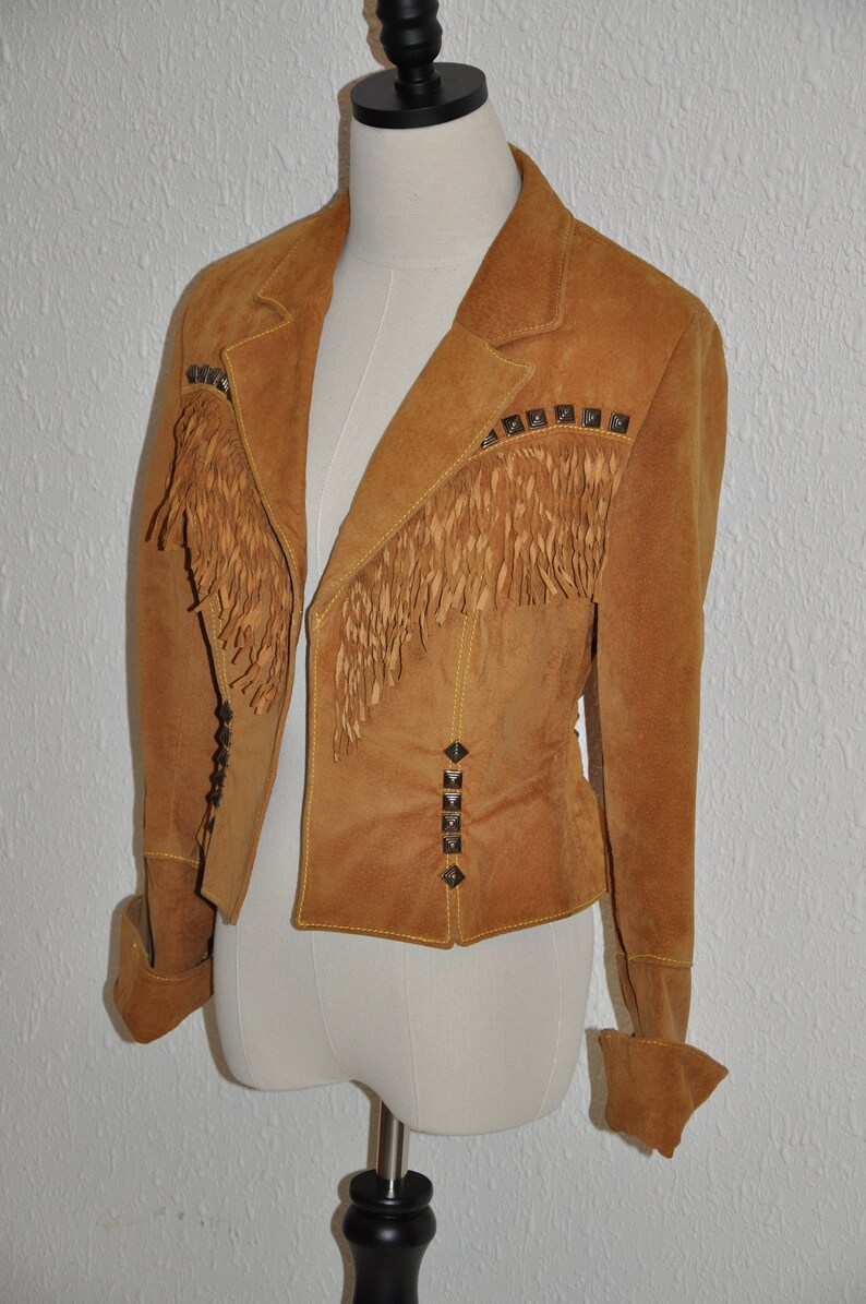 Doubled Ranch/texas Genuine Leather Jacket - Etsy