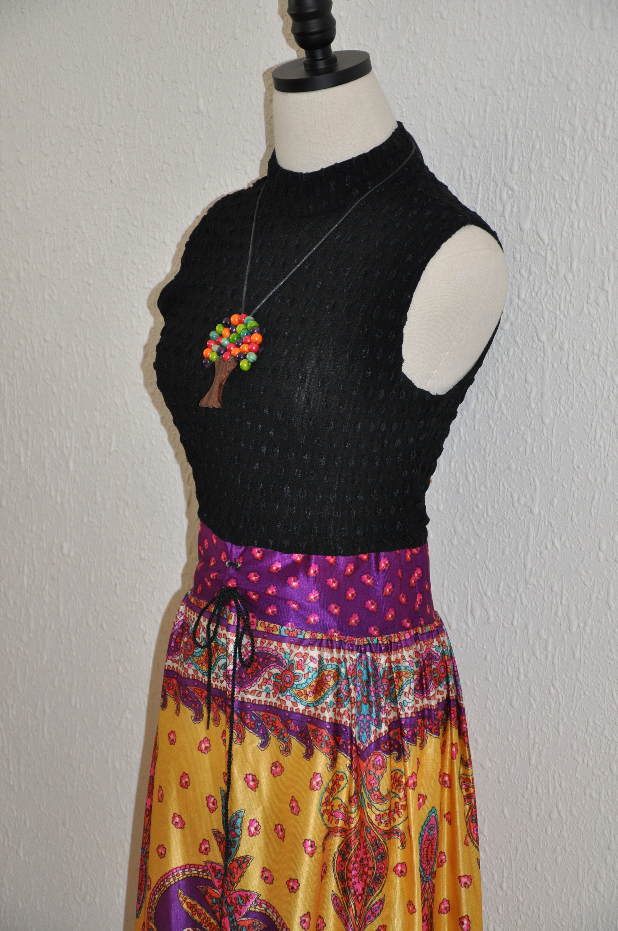 Colourful 1970's Harold Williams Maxi Dress. - Etsy