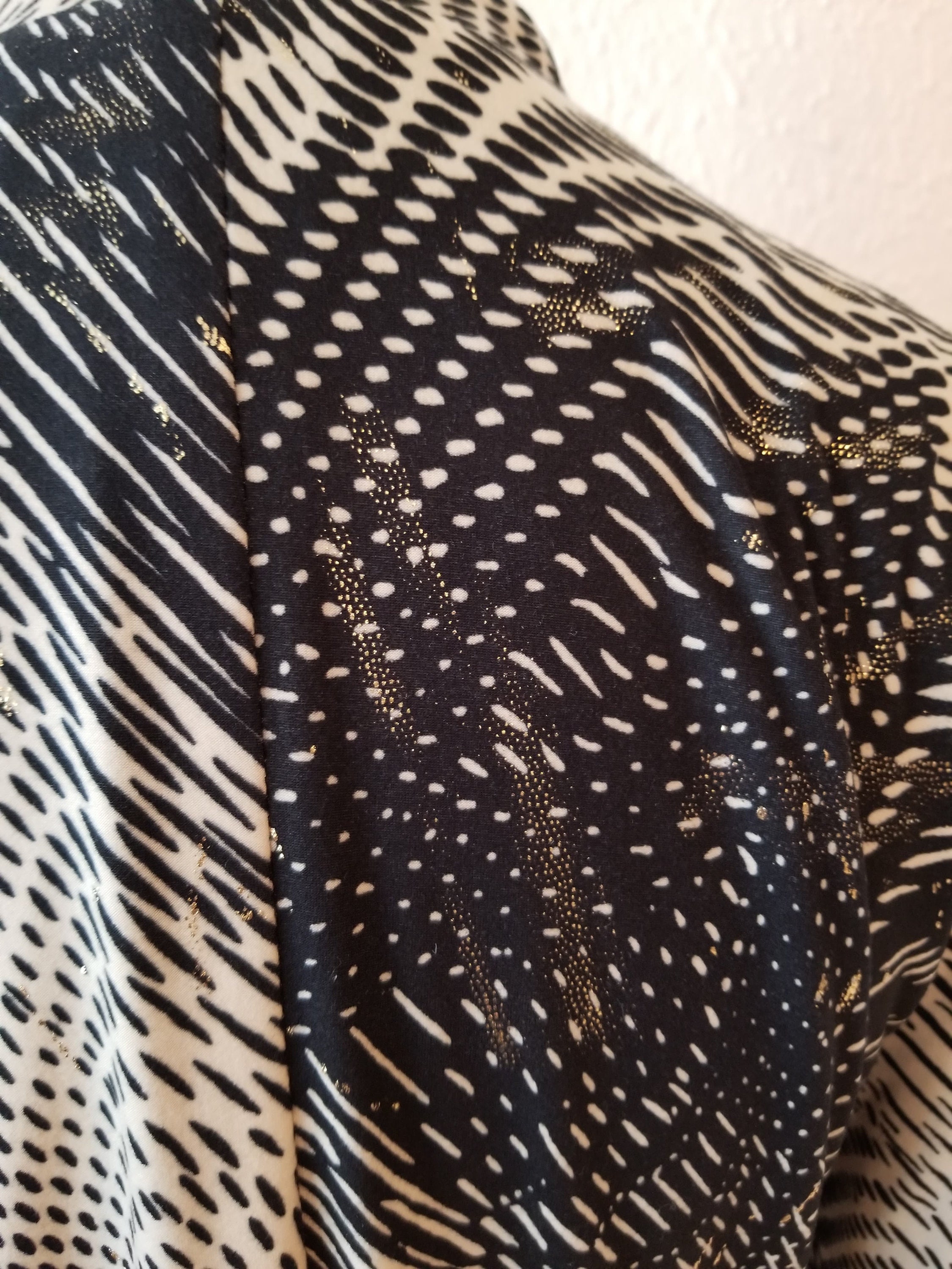 Patterned Blazer With Gold Thread Design - Etsy