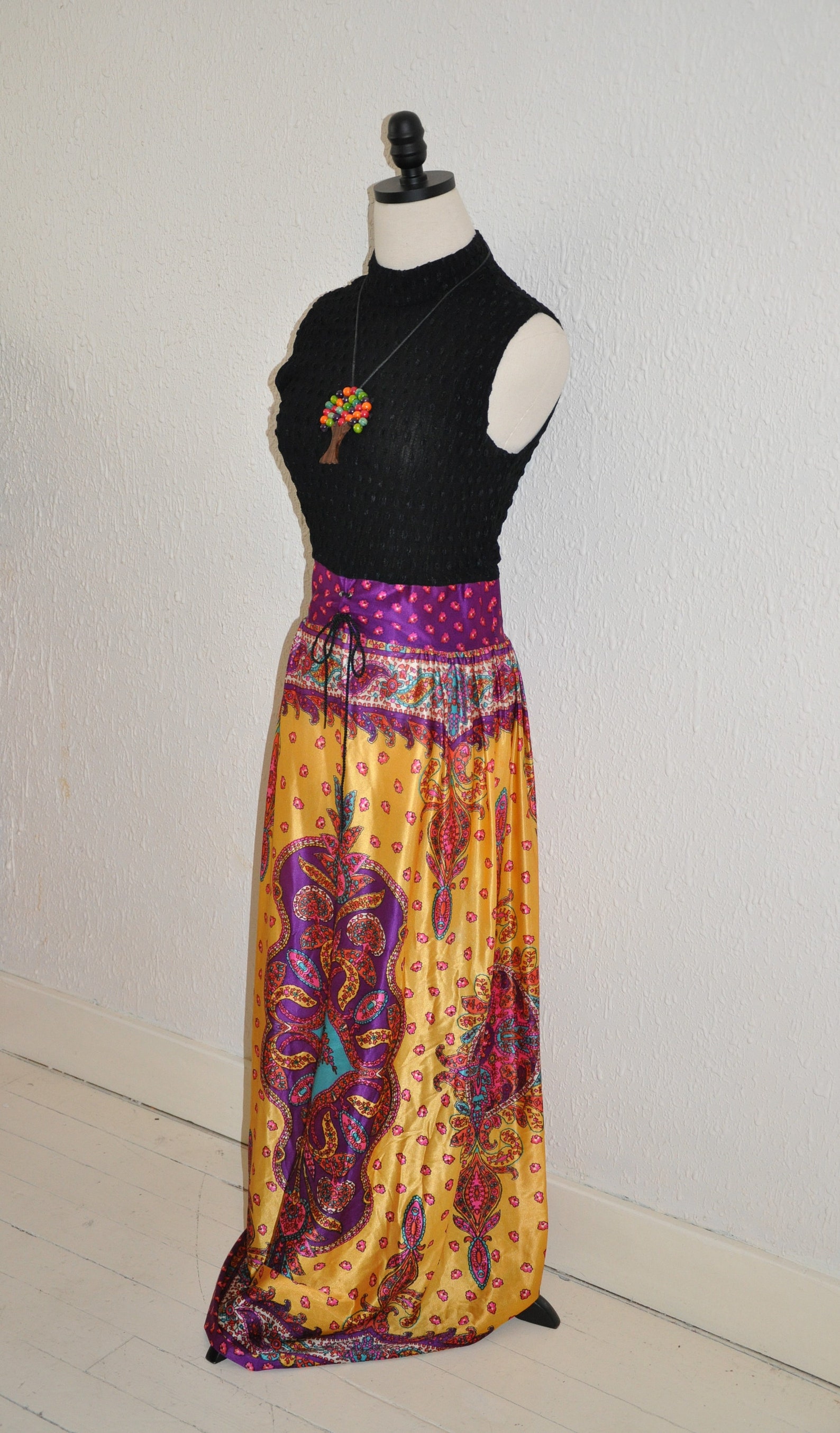 Colourful 1970's Harold Williams Maxi Dress. - Etsy
