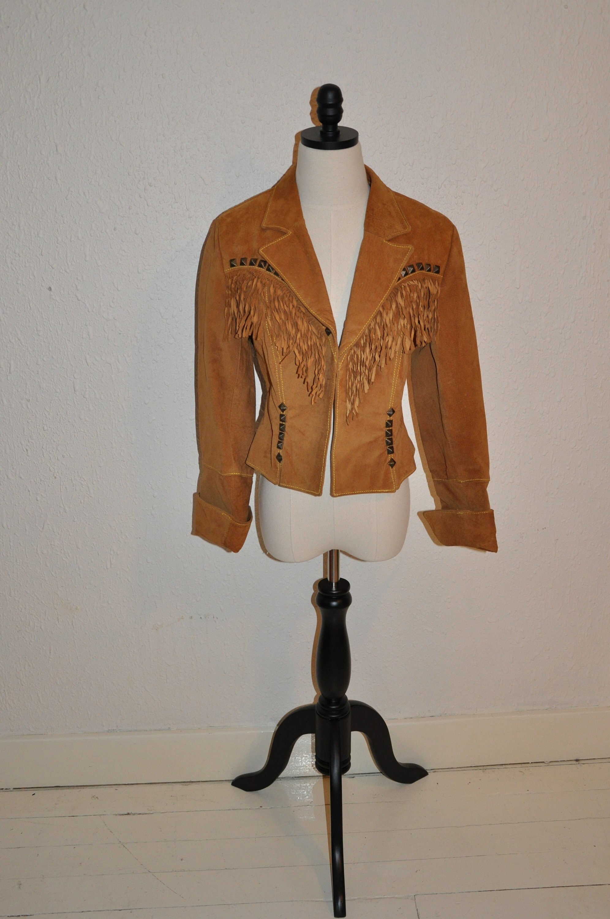 Doubled Ranch/texas Genuine Leather Jacket - Etsy