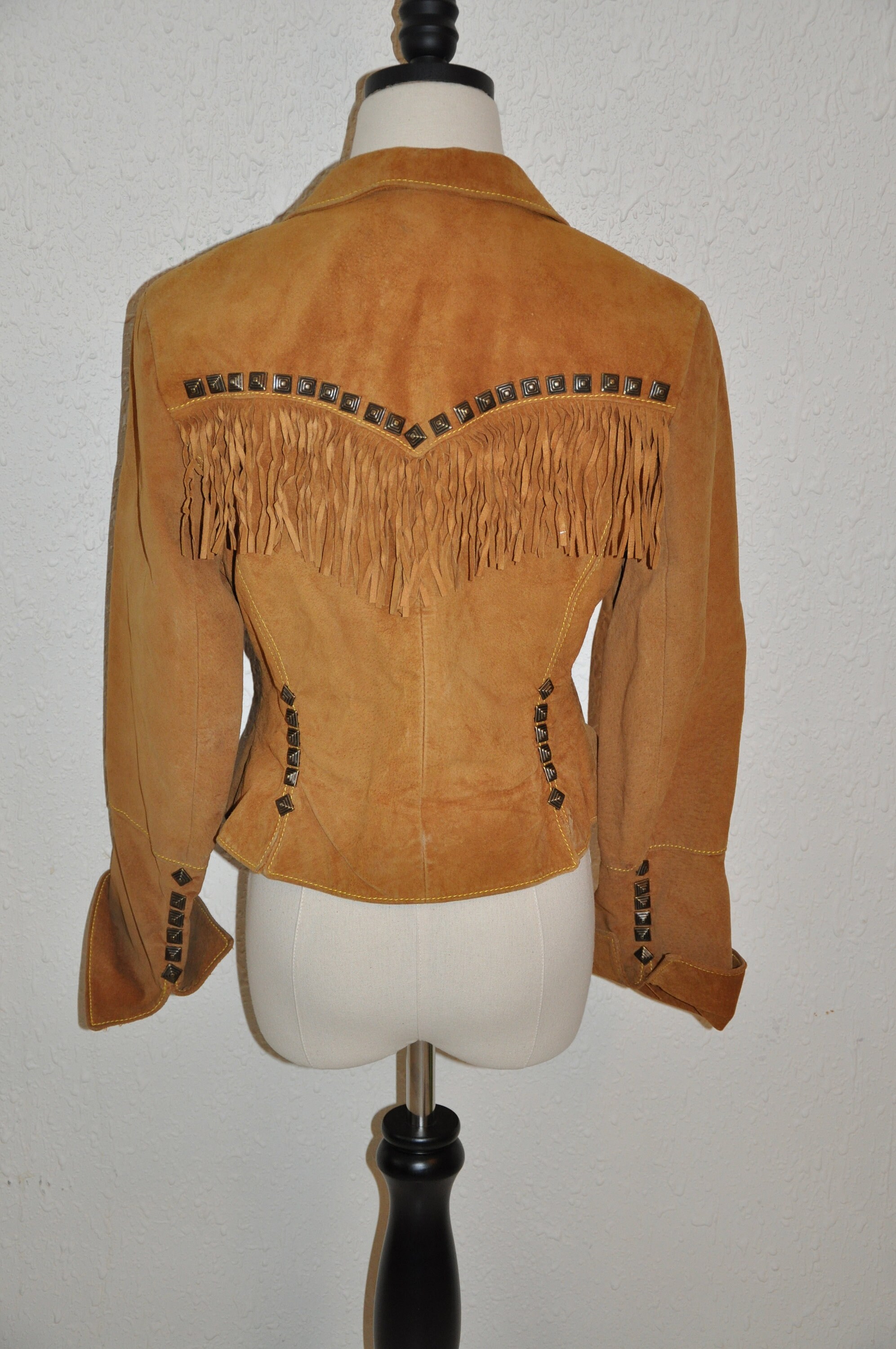 Doubled Ranch/texas Genuine Leather Jacket - Etsy