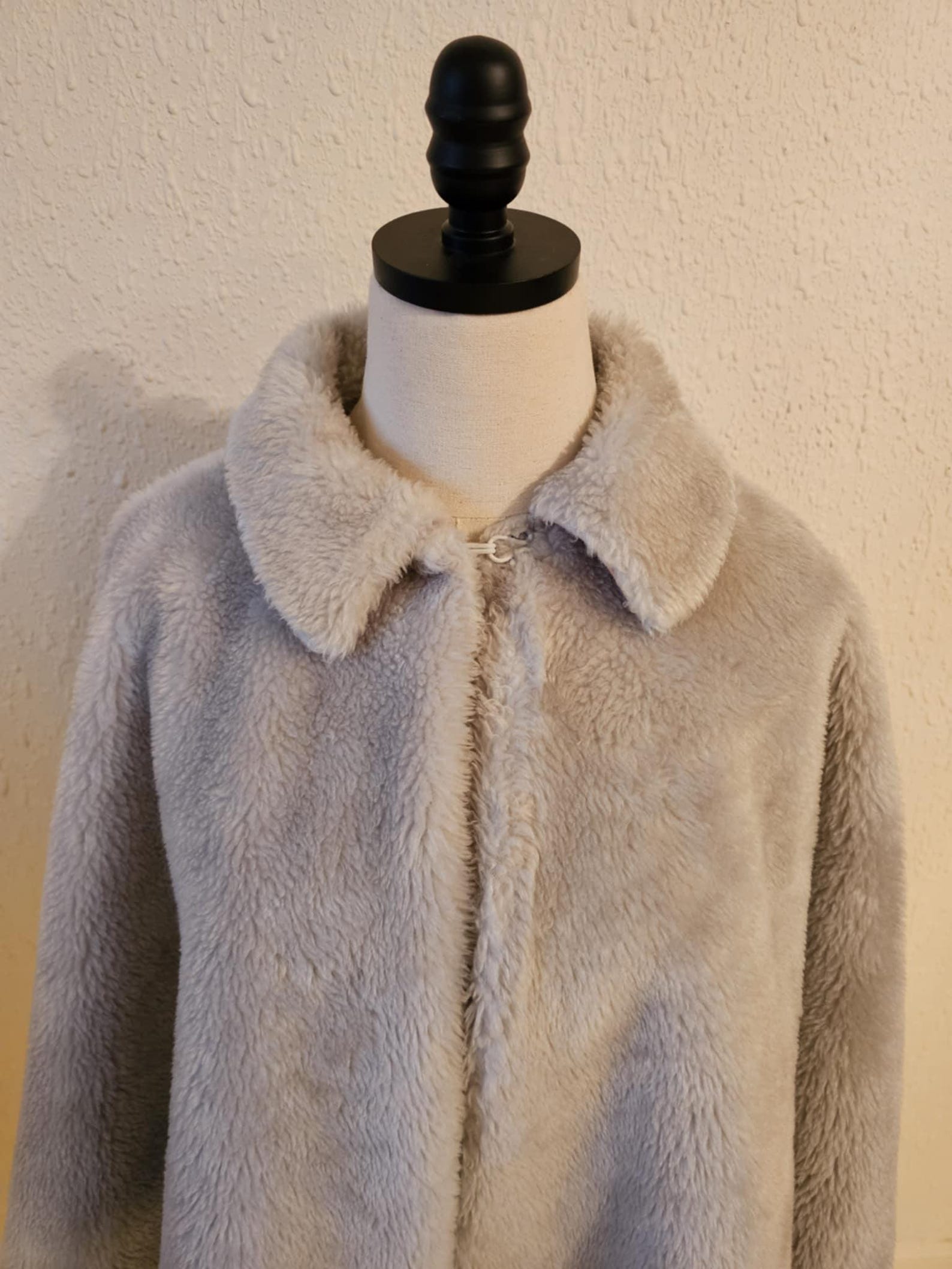 1960s Silver Grey Faux Fur Cape - Etsy
