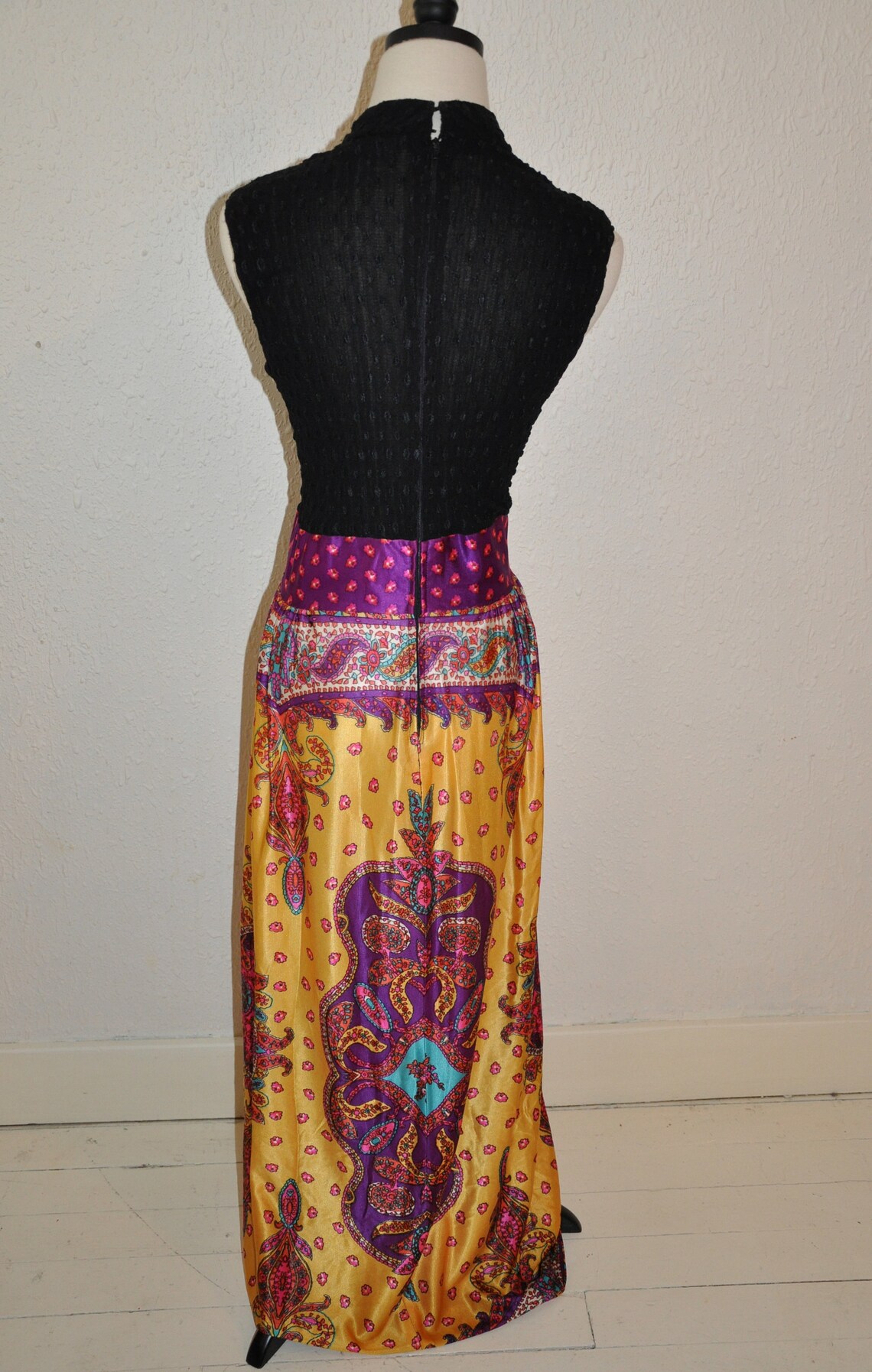 Colourful 1970's Harold Williams Maxi Dress. - Etsy