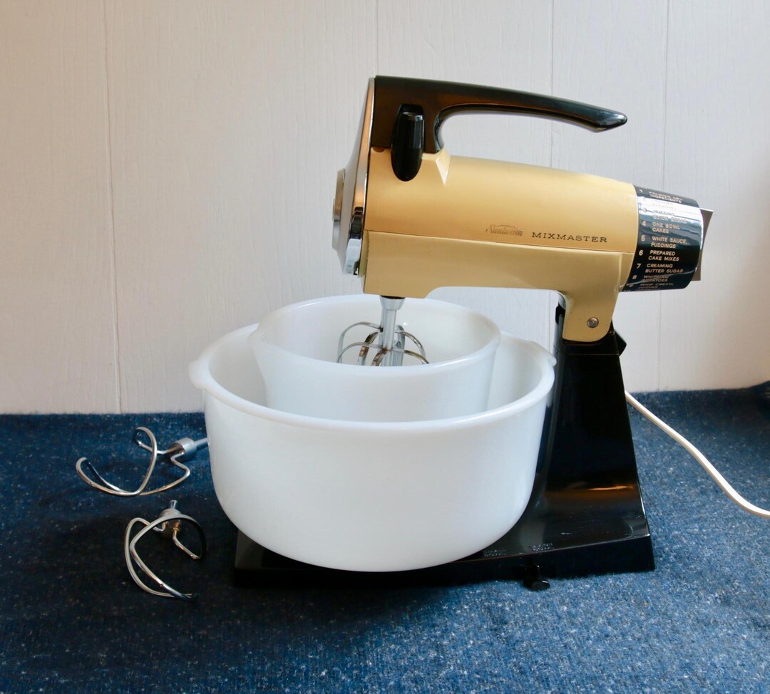 Vintage Sunbeam Stand Mixer - 1960s - Yellow and Black - Etsy