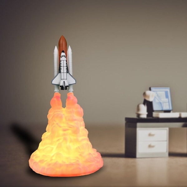 Space Shuttle Rocket Lamp - Etsy