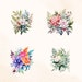 40 Watercolor Floral Clipart, Wildflower PNG Images, Floral Art ...