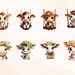20 Cute Cow Clipart Bundle, Adorable Farm Animal, Farm Barn Animal PNG ...