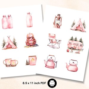 30 Camping Clipart, Girl Camping Clipart, Campfire PNG, Camper PNG ...